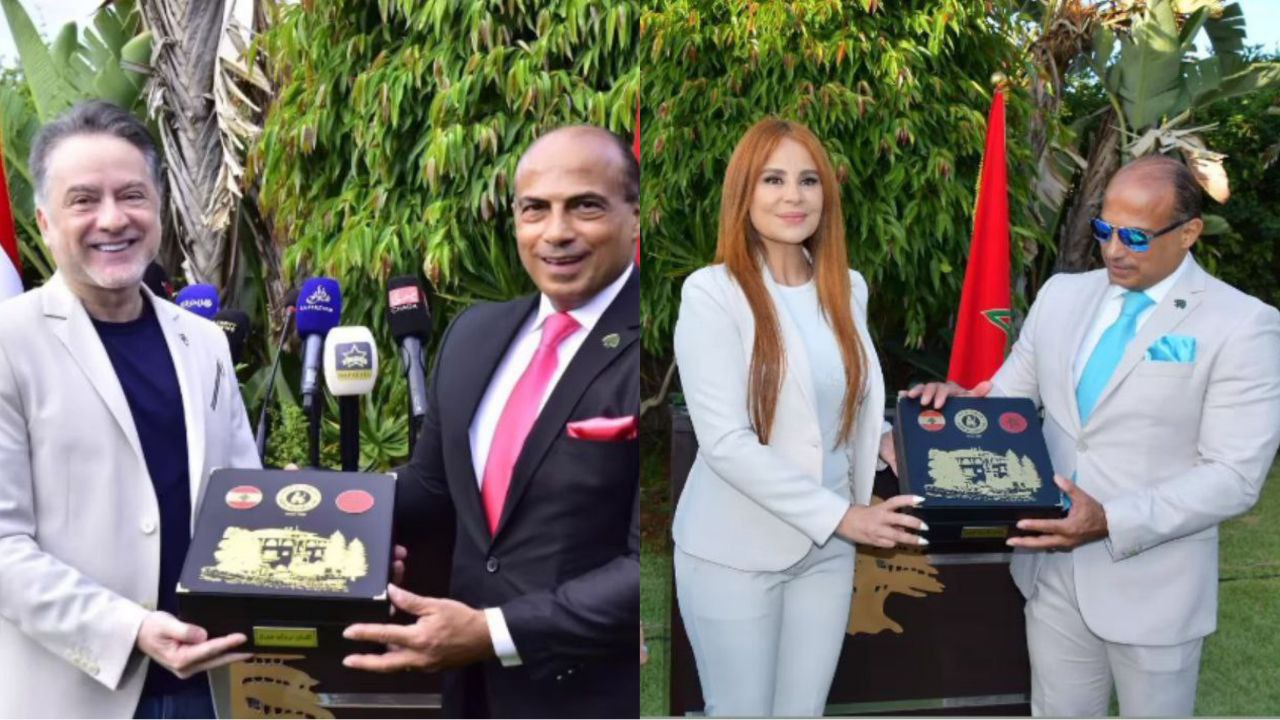 Honoring Carole Samaha and Marwan Khoury from the Lebanese Embassy in ...